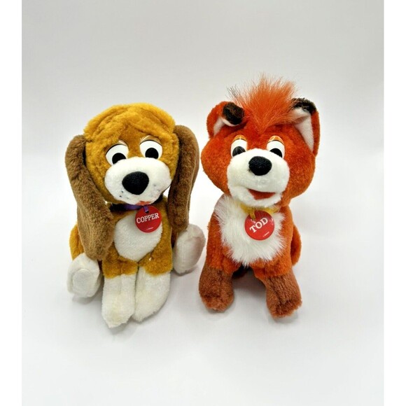 Disney | Toys | Fox And The Hound Tod And Copper Plush Vintage Disney ...